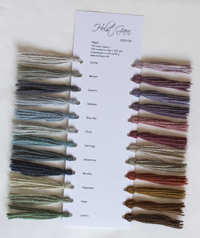 Holst Garn Farvekort Holst Garn 07 Haya Farvekort 2023/24 Fra: 50,00,-